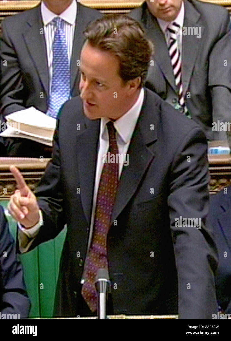 Conservative party leader David Cameron during Prime Ministers ...