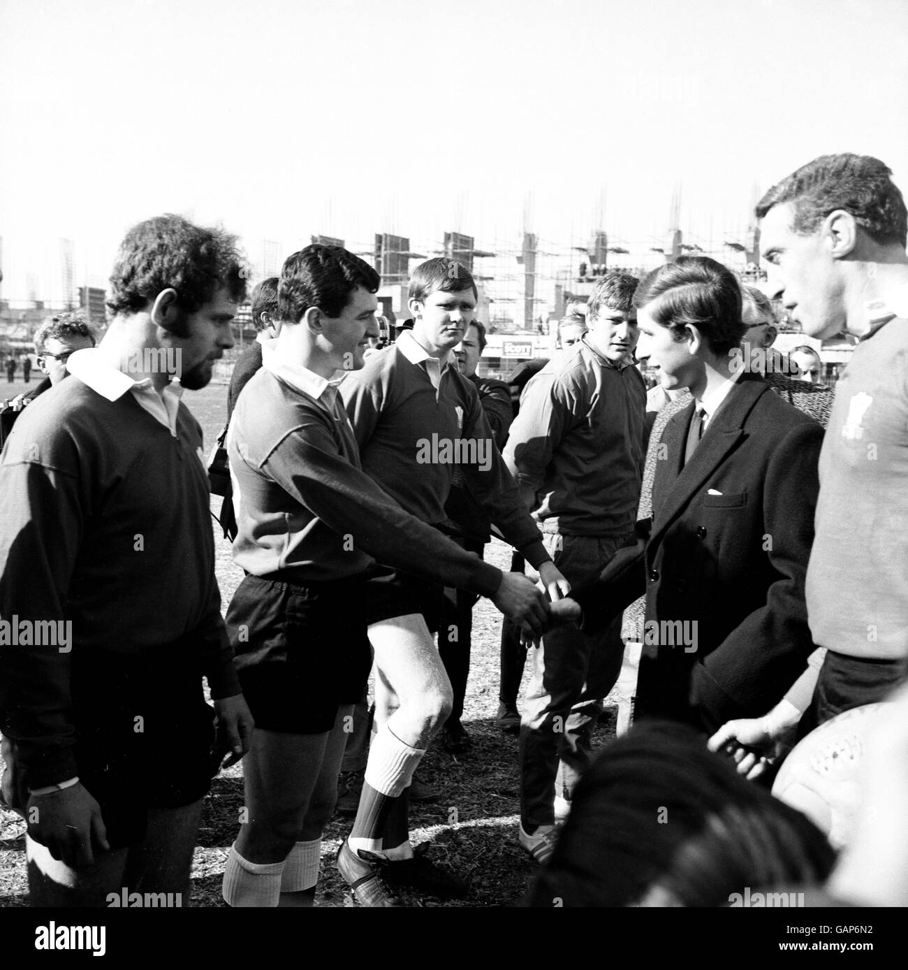 Charles royalty dignitary shaking hand team line up before match hi-res ...
