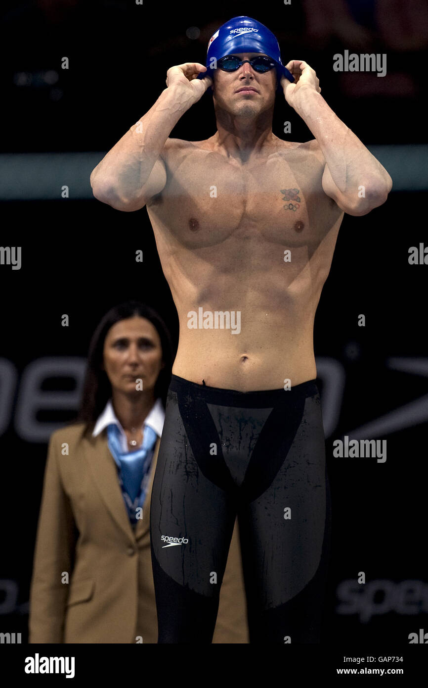 Great Britain's Mark Foster prepares for the 50 metres butterfly final ...