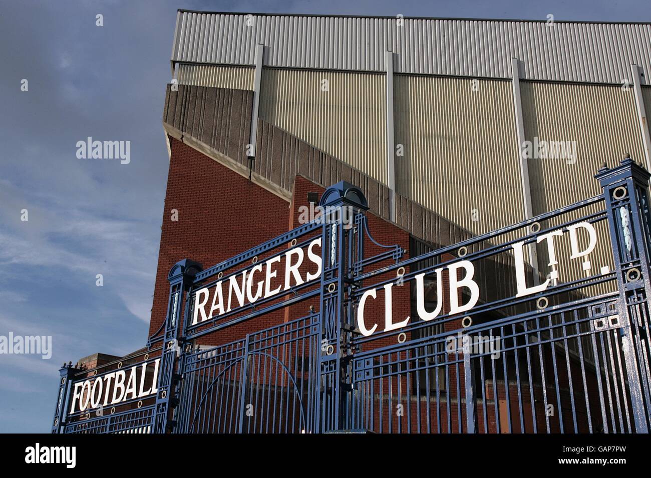 Ibrox gates hi-res stock photography and images - Alamy