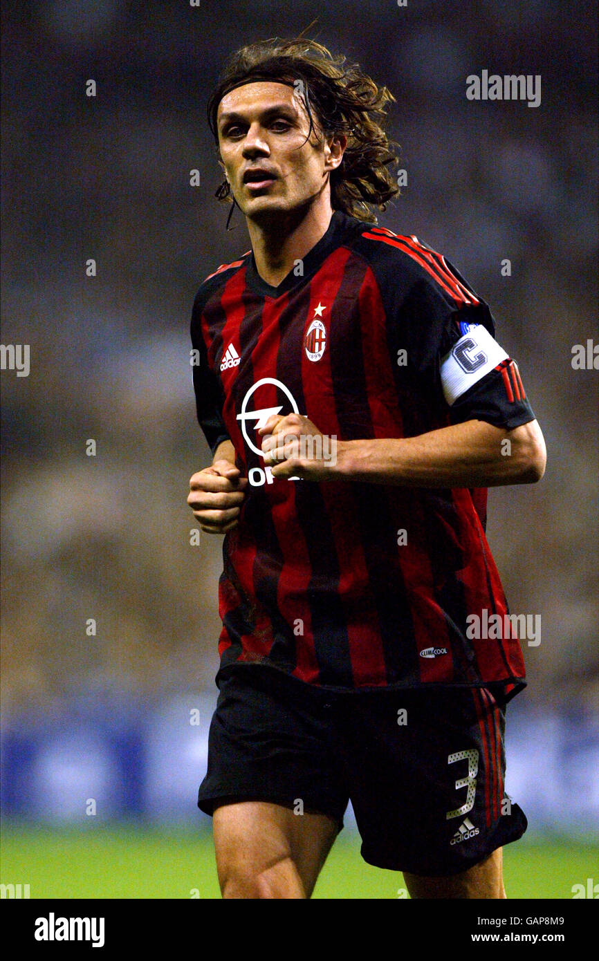 Real madrid v ac milan paolo maldini hi-res stock photography and ...