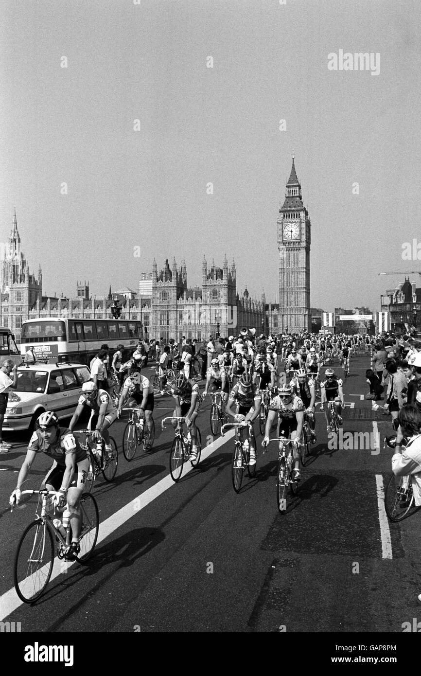 Cycling - The Milk Race - London - 1989 Stock Photo - Alamy