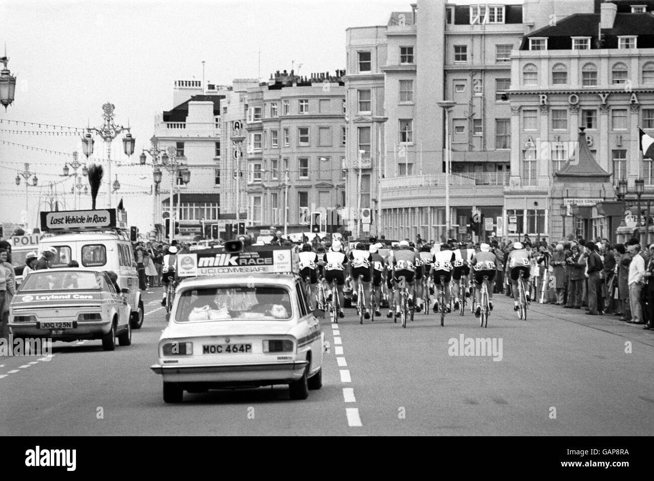 Stage one of the 1976 tour of britain milk race hi-res stock ...