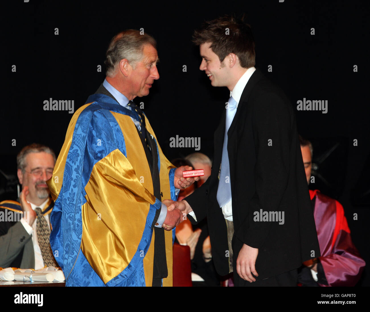 Charles presents awards to young musicians Stock Photo - Alamy