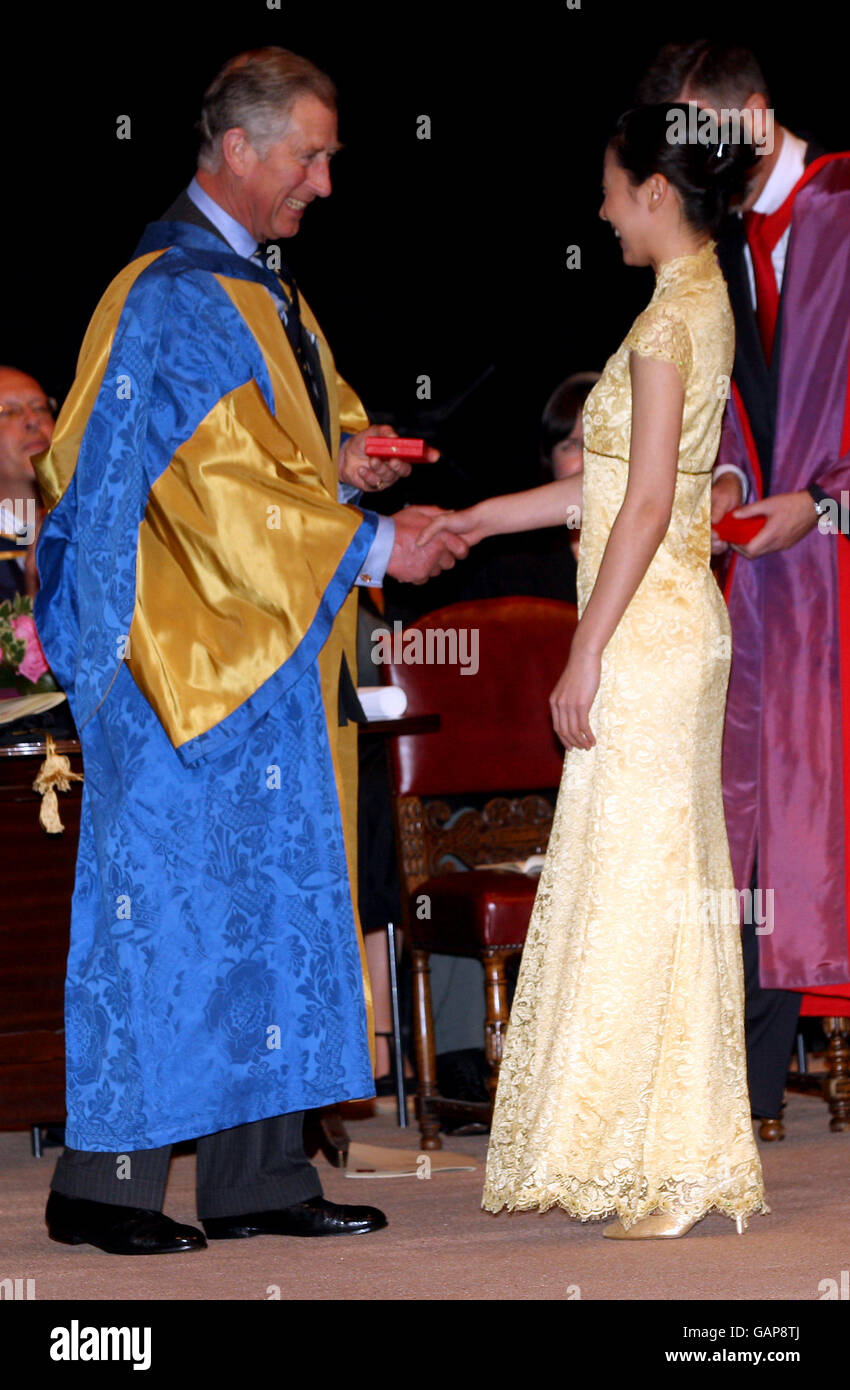 Charles presents awards to young musicians Stock Photo - Alamy