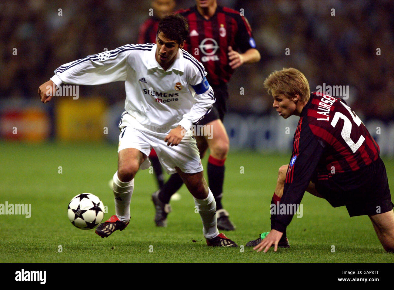 Soccer uefa champions league group ac milan real madrid hi-res stock ...