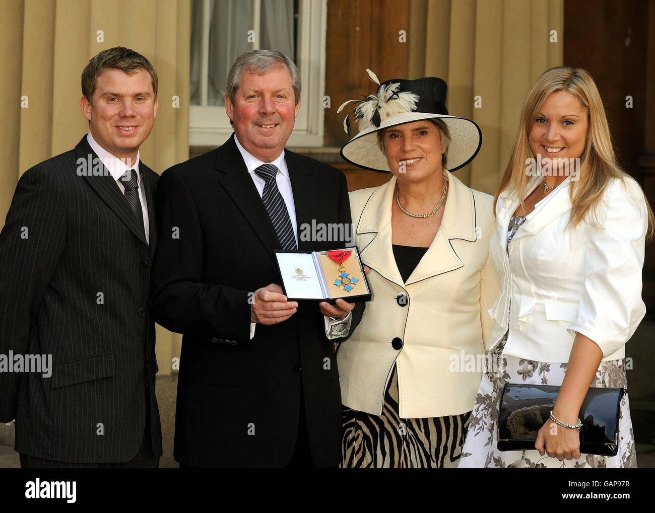 Brendan Foster proudly shows off his CBE that he had earlier received ...
