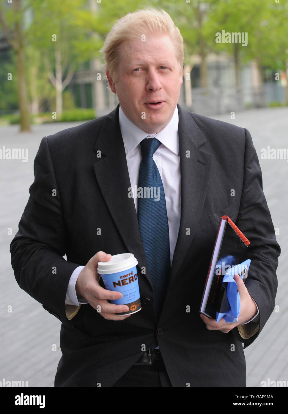 New London Mayor Boris Johnson arrives to take up his post for the ...