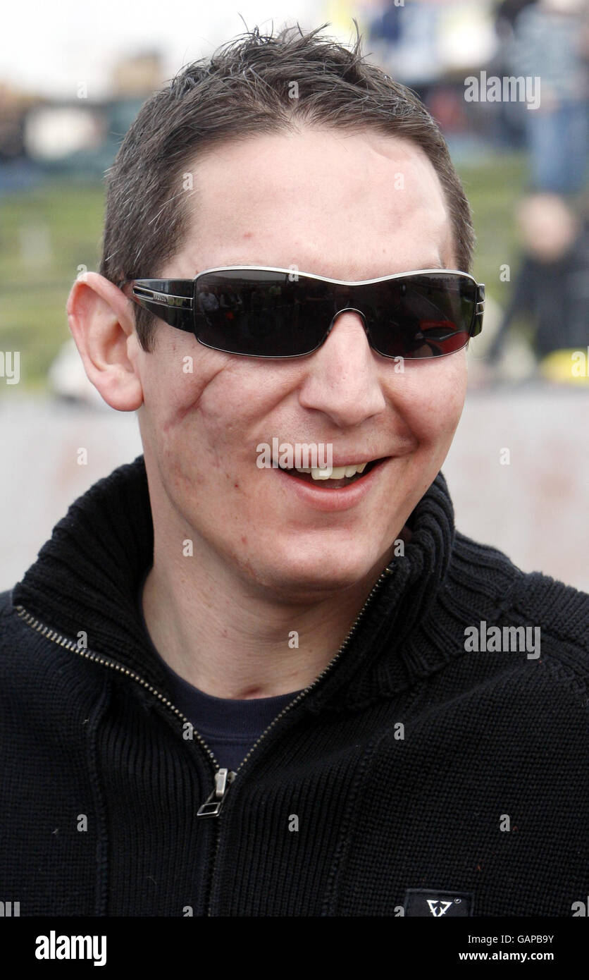 Ben Shaw, who was blinded by a roadside bomb in Iraq, after setting the ...