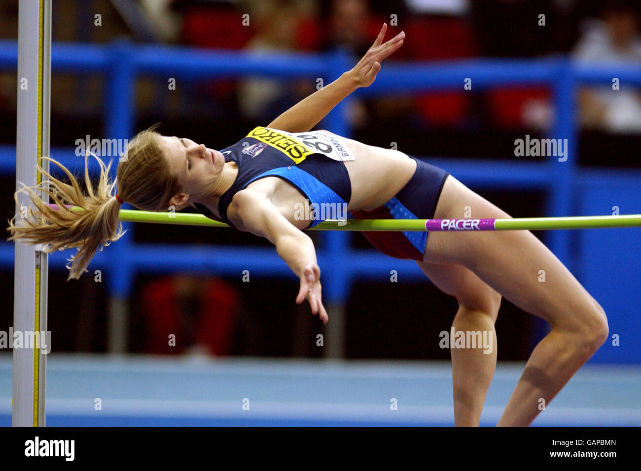 Usas amy acuff in the high jump qualifying hi-res stock photography and ...