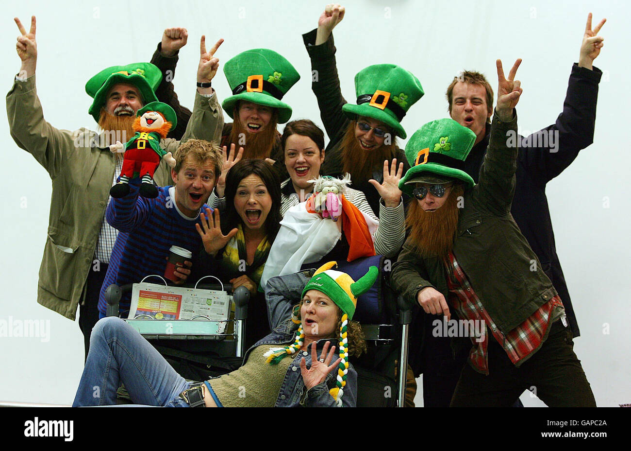 Irish television star Dustin the Turkey and his Eurovision entourage ...