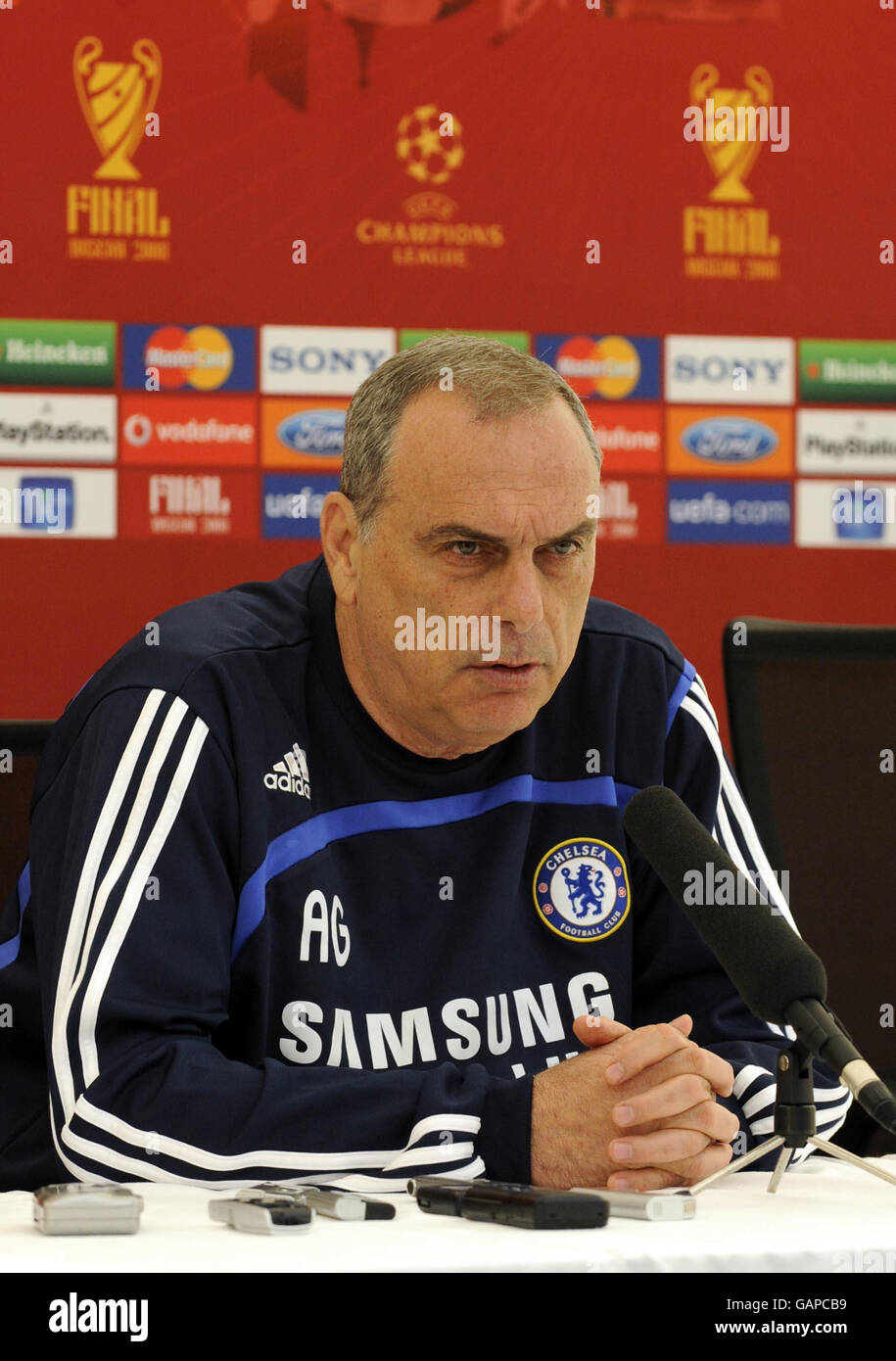 Soccer chelsea uefa champions league media day cobham hi-res stock ...