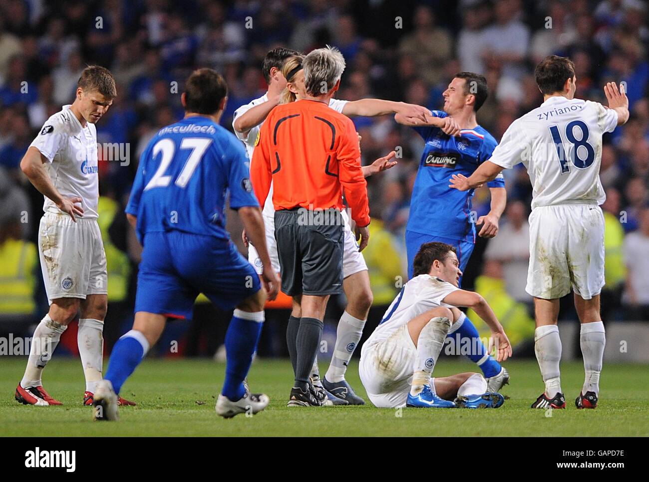 Rangers barry ferguson uefa cup final city manchester stadium hi-res ...