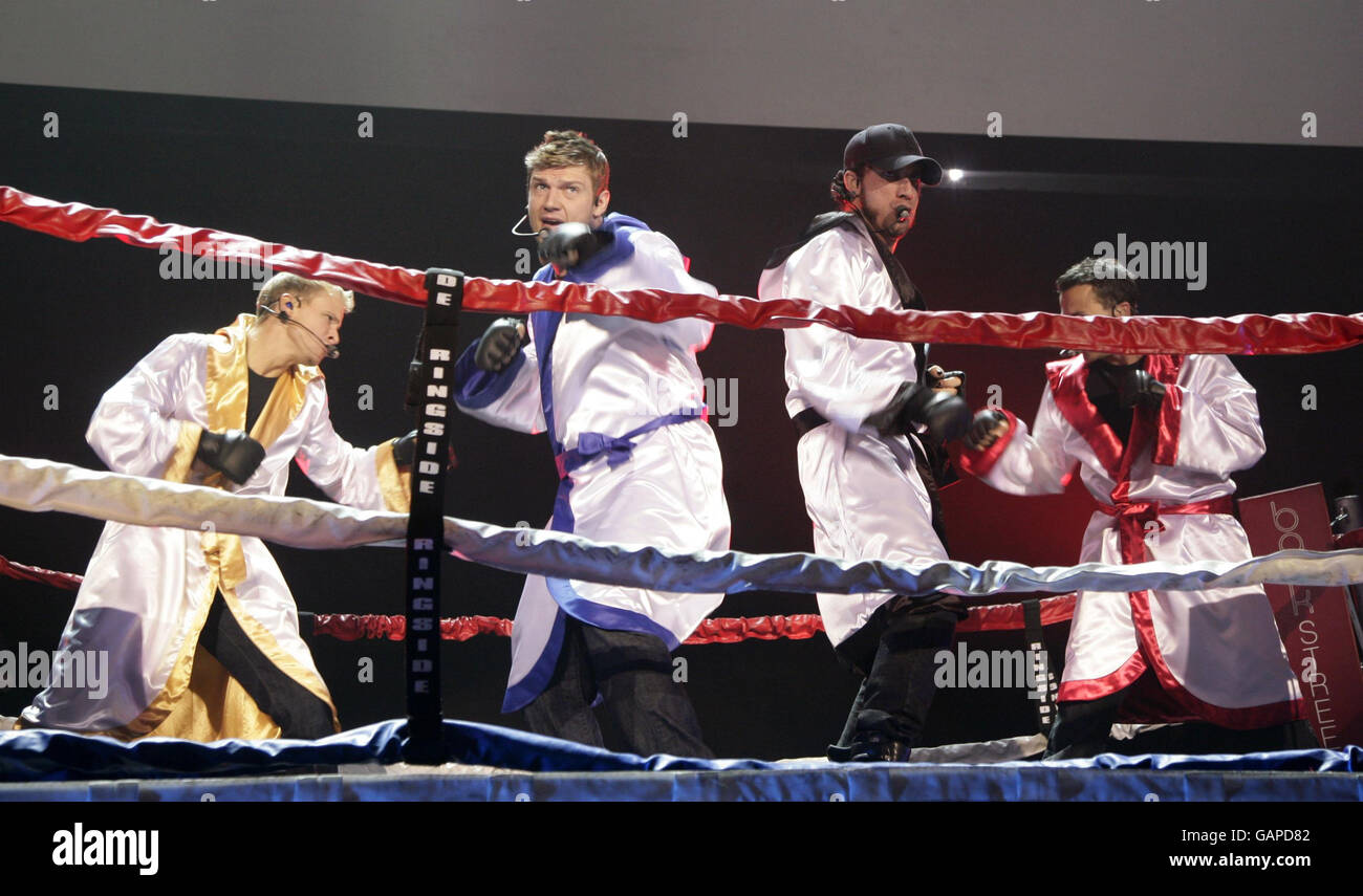 Backstreet Boys in concert - London. EDITORIAL USE ONLY : The ...