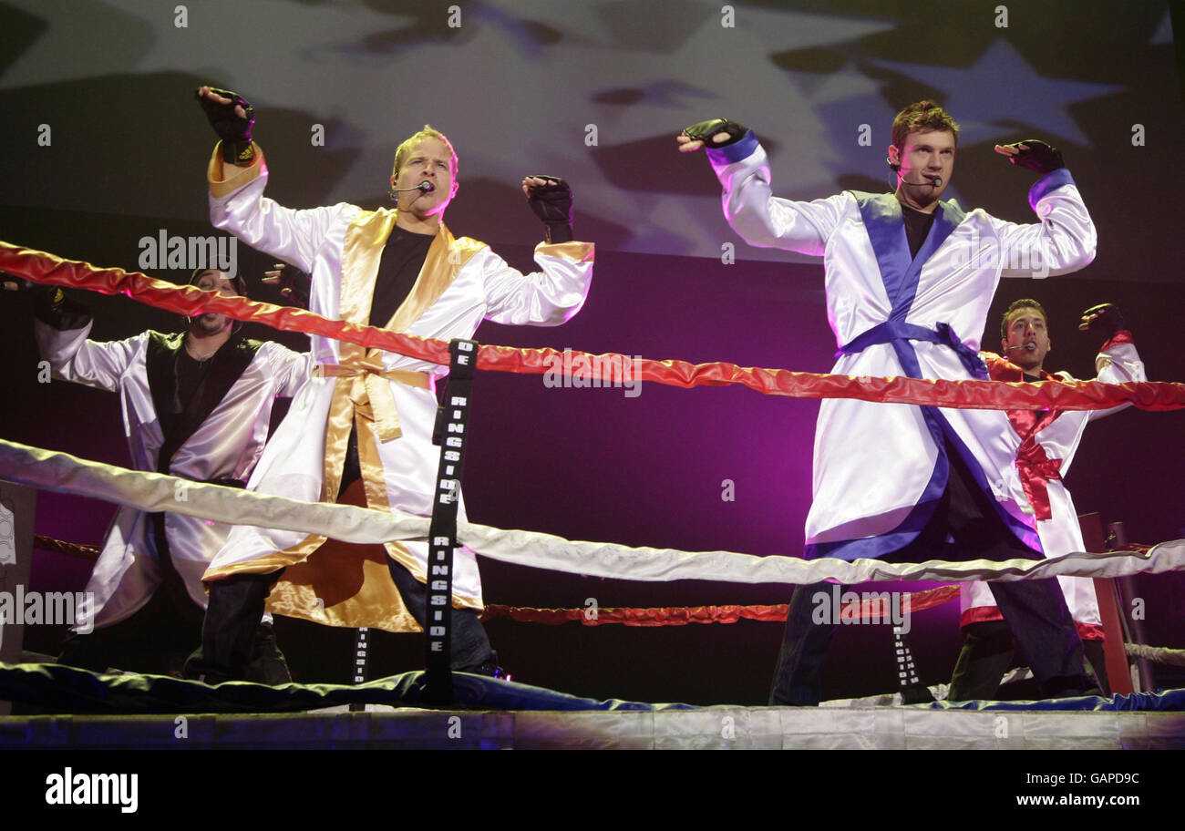 Backstreet Boys in concert - London Stock Photo - Alamy