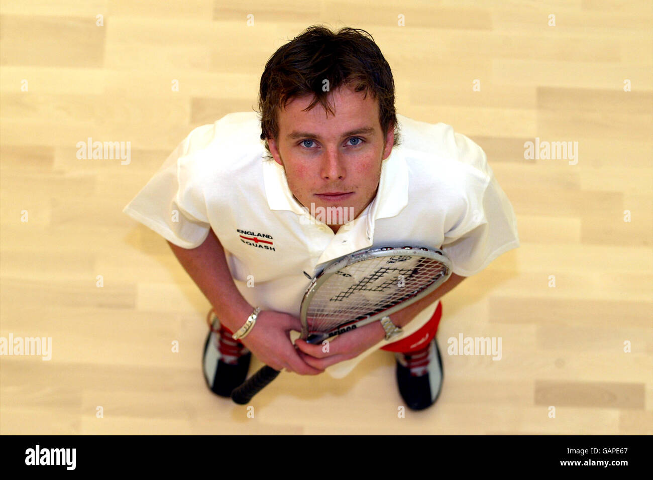 Squash - European Squash Championships 2003 - England Photocall Stock ...
