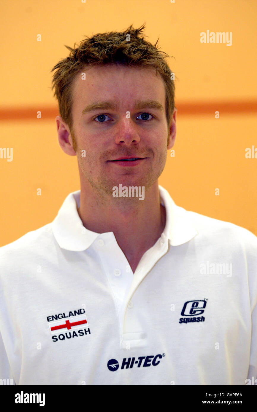 Squash - European Squash Championships 2003 - England Photocall Stock ...
