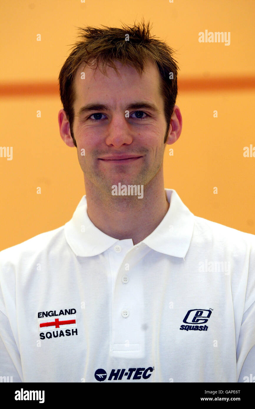 Squash - European Squash Championships 2003 - England Photocall Stock ...