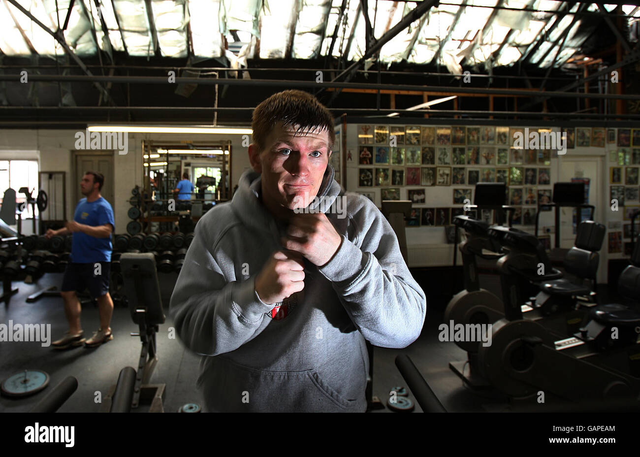 Boxing - Ricky Hatton Media Work Out - Betta Bodies Gym Stock Photo - Alamy