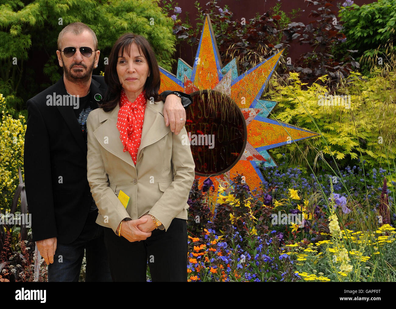 The widow of beatles bassist george harrison hi-res stock photography ...