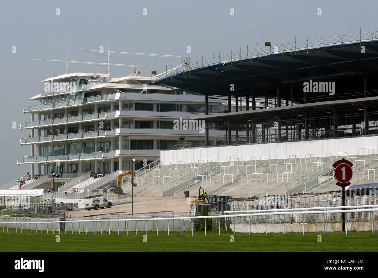 Grandstand redevelopment topping out ceremony hi-res stock photography ...