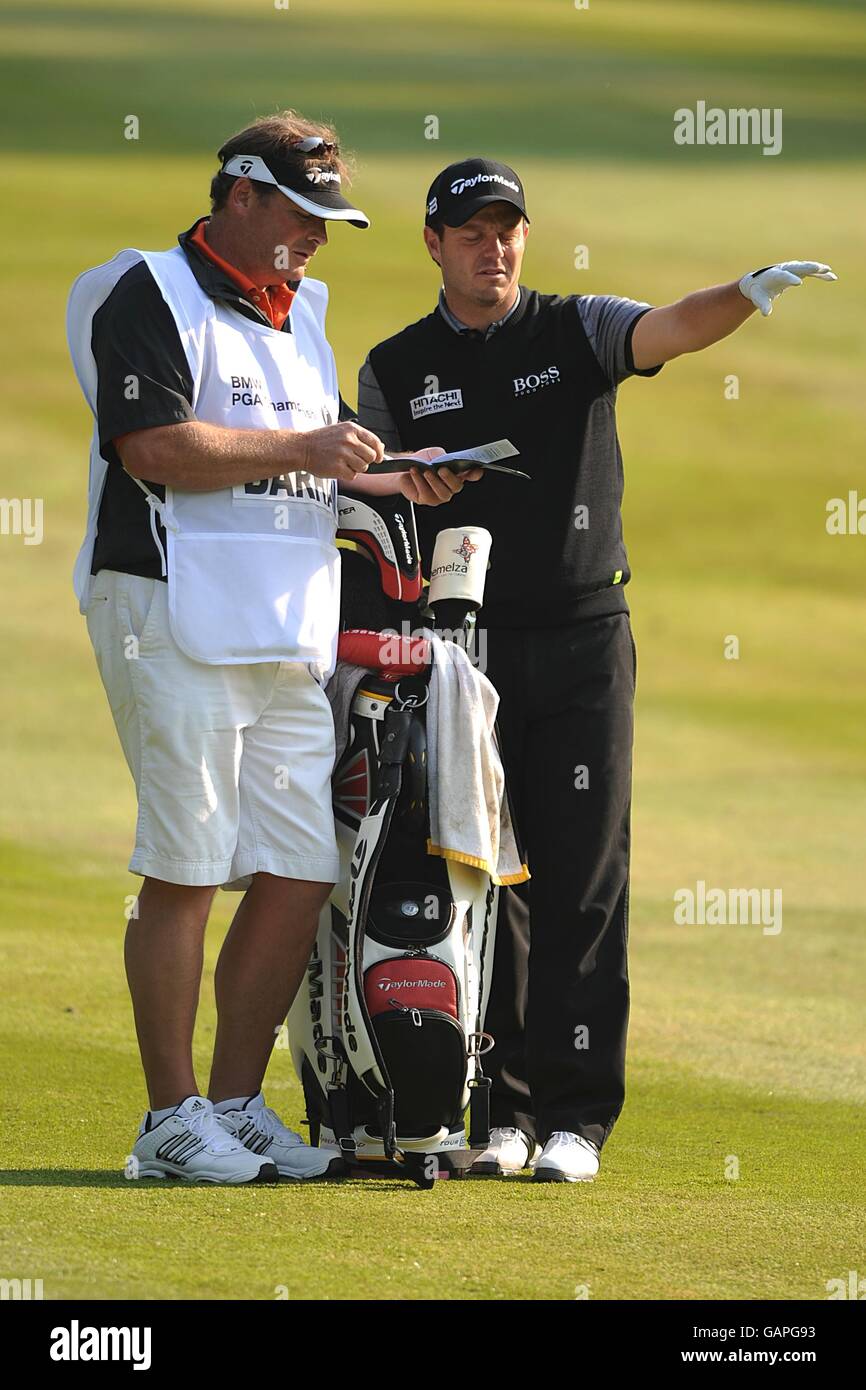 Benn barham in action at the bmw pga championship hi-res stock ...
