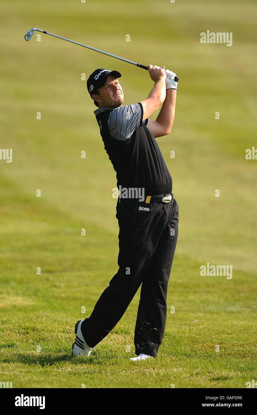Benn barham in action at the bmw pga championship hi-res stock ...