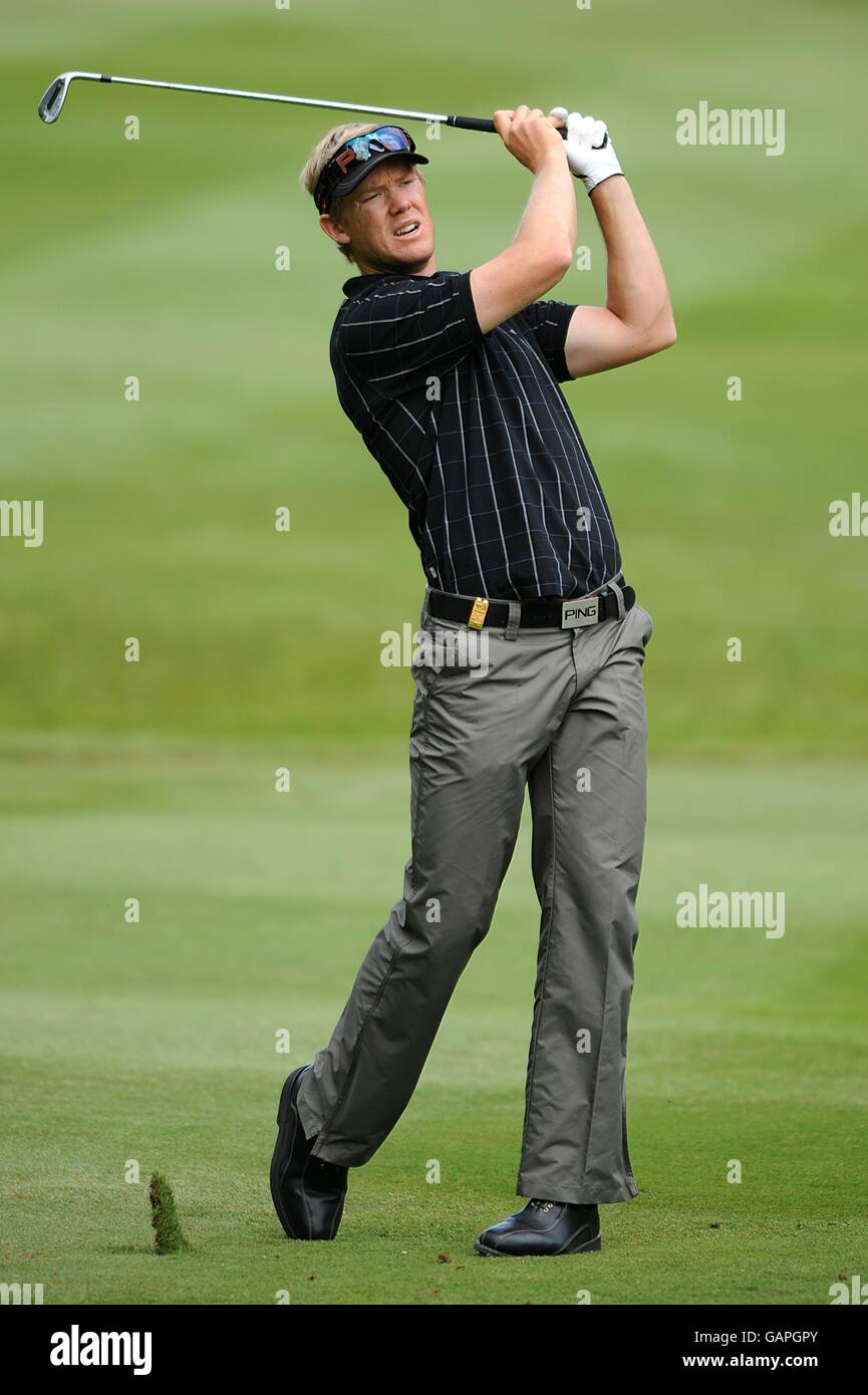 Leif Westerberg in action at the BMW PGA Championship Stock Photo - Alamy