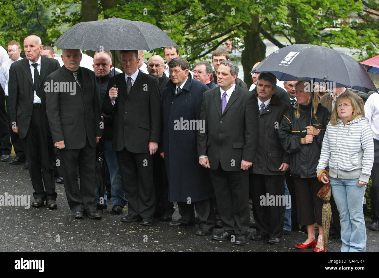 Brian Keenan funeral Stock Photo - Alamy