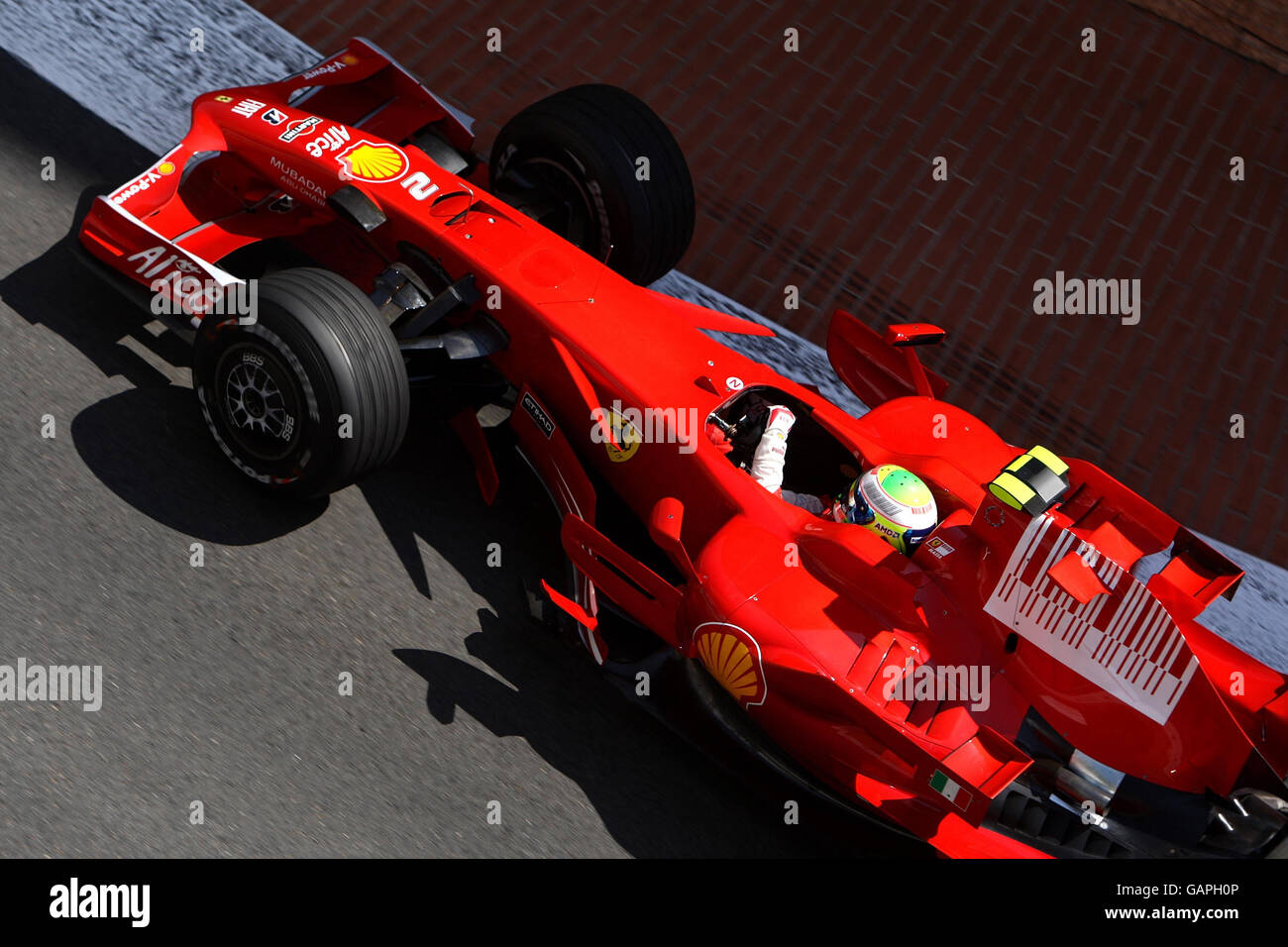 Felipe Massa in the Ferrari during the practice session at Monte Carlo ...