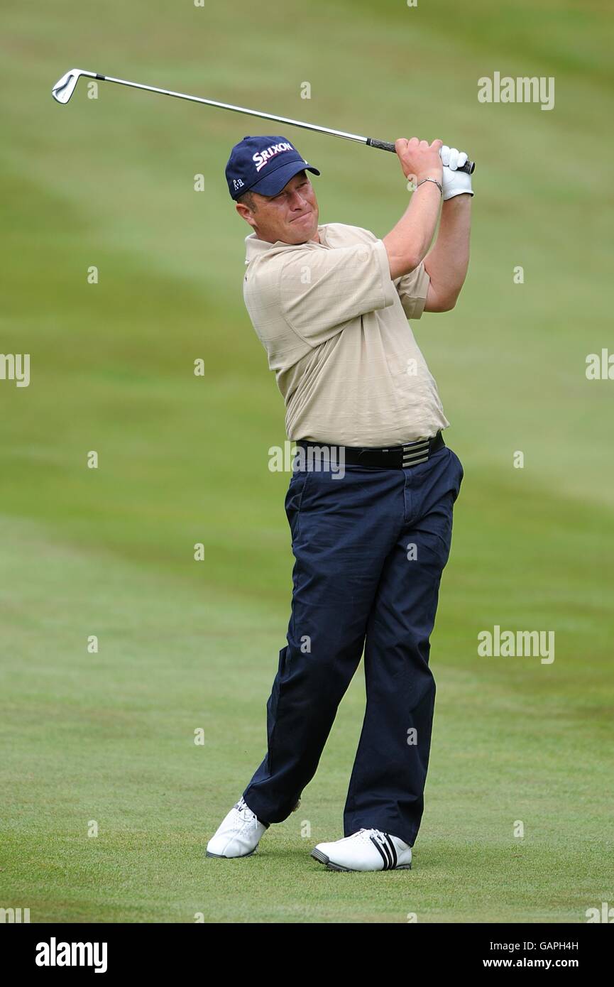 Greig hutcheon in action at the bmw pga championship hi-res stock ...
