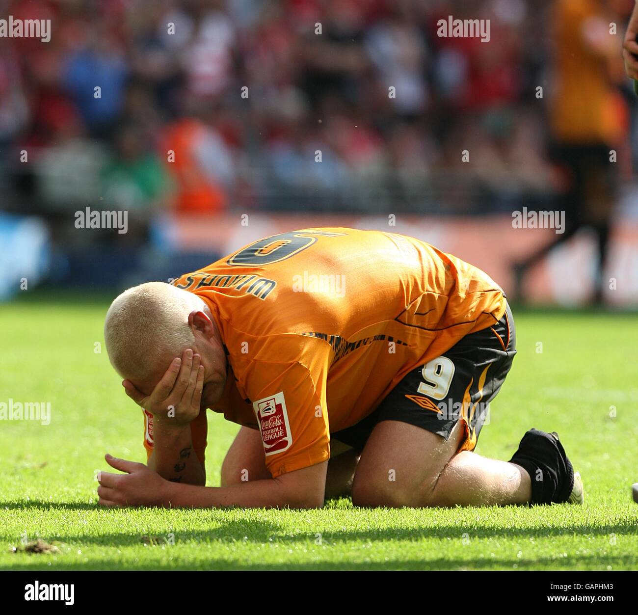 Hull City's Dean Windass cant contain his emotions after winning the ...