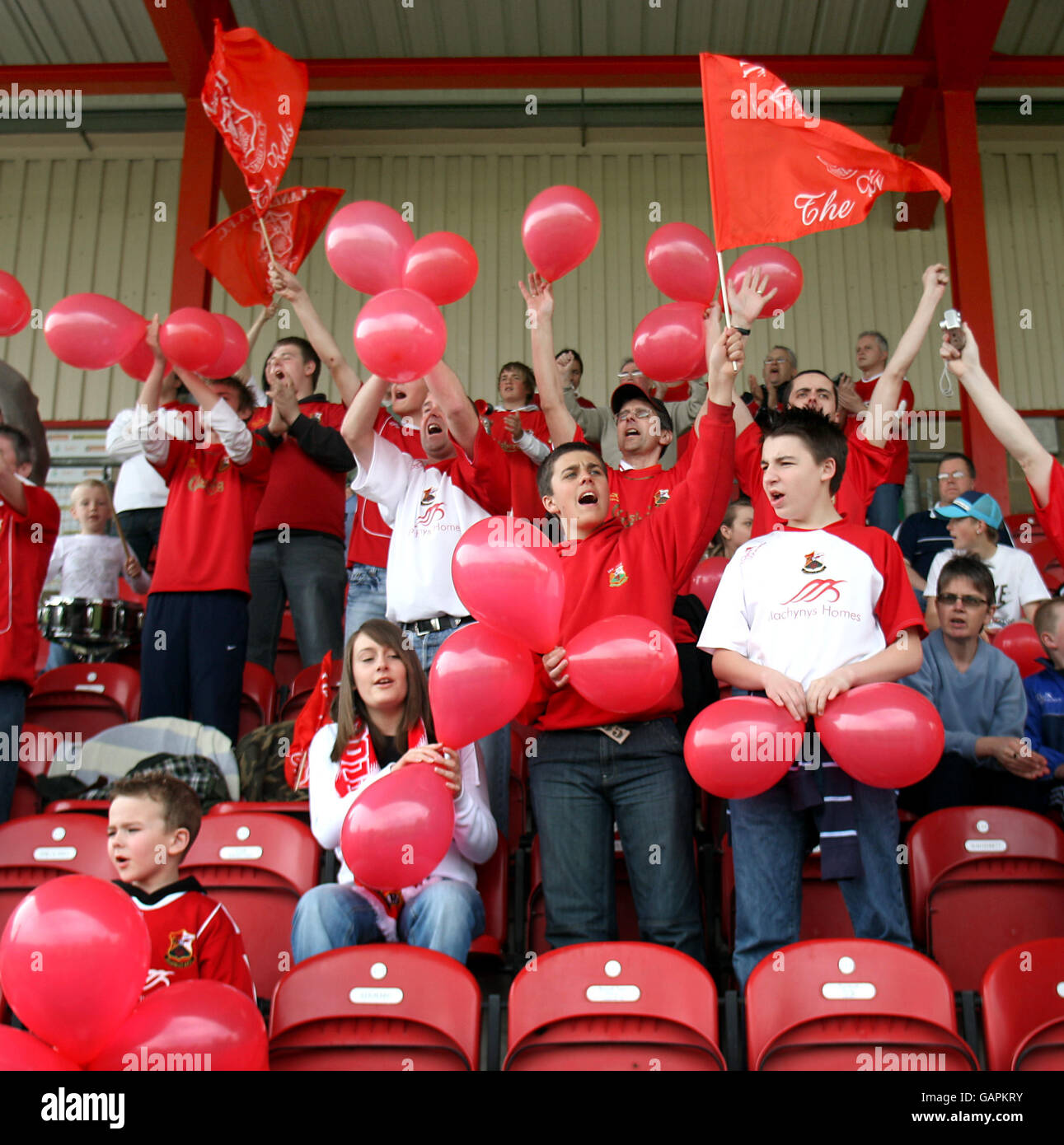 Welsh fans in the stands hi-res stock photography and images - Alamy