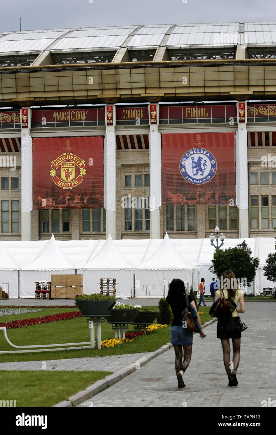 2008 uefa champions league final hi-res stock photography and images ...