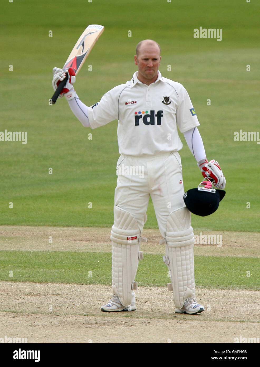 Sussexs matthew prior celebrates century hi-res stock photography and ...