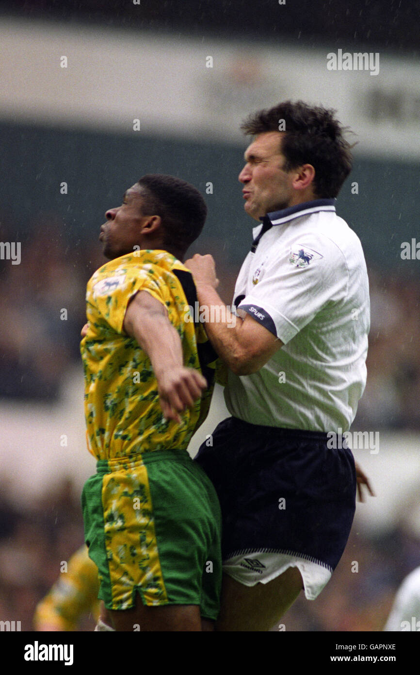 EFAN EKOKU, NORWICH CITY AND NEIL RUDDOCK, TOTTENHAM HOTSPUR Stock ...