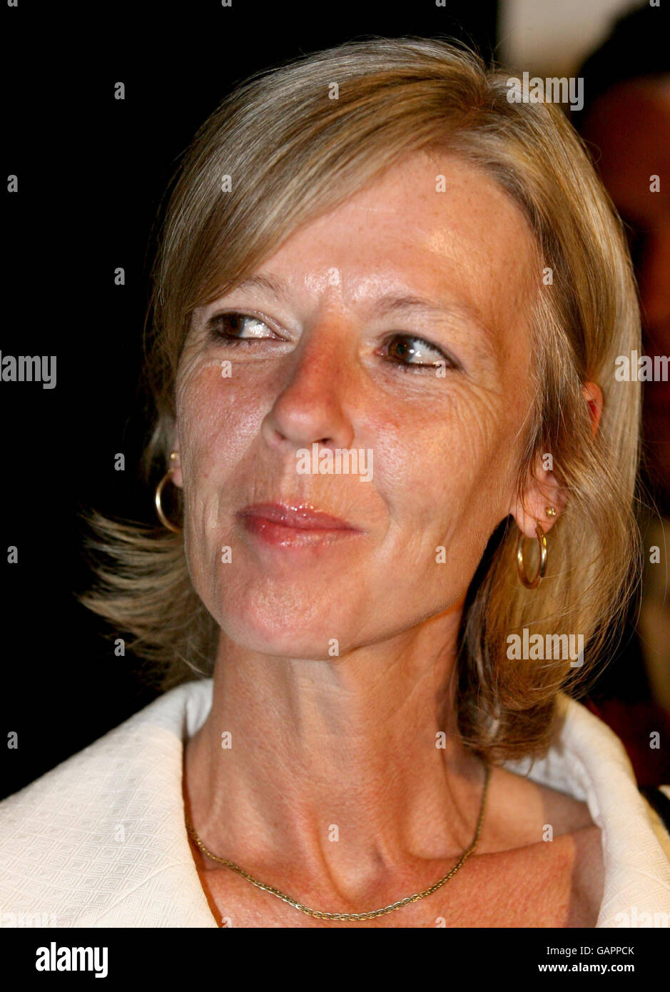 Labour candidate Tamsin Dunwoody arrives at the Civic Hall in Nantwich ...