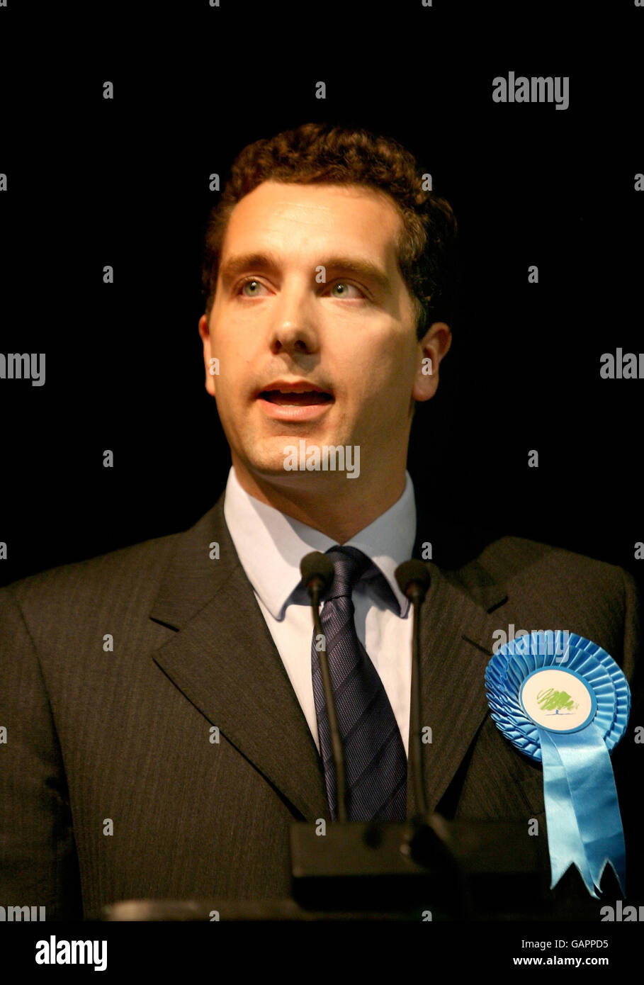 Edward Timpson speaks after being announced as winner of the Crewe and ...