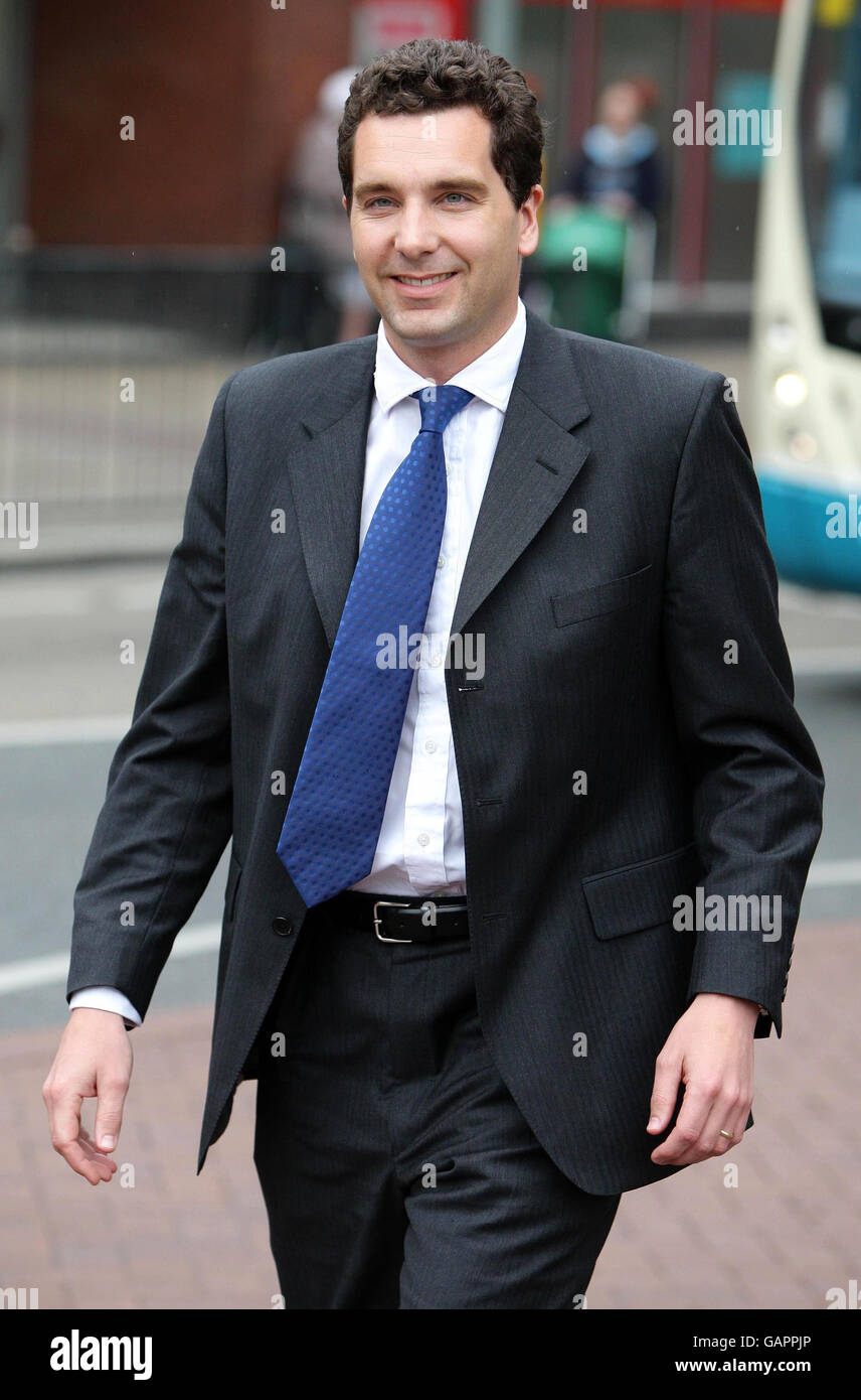 Conservative candidate Edward Timpson in Crewe town centre after ...