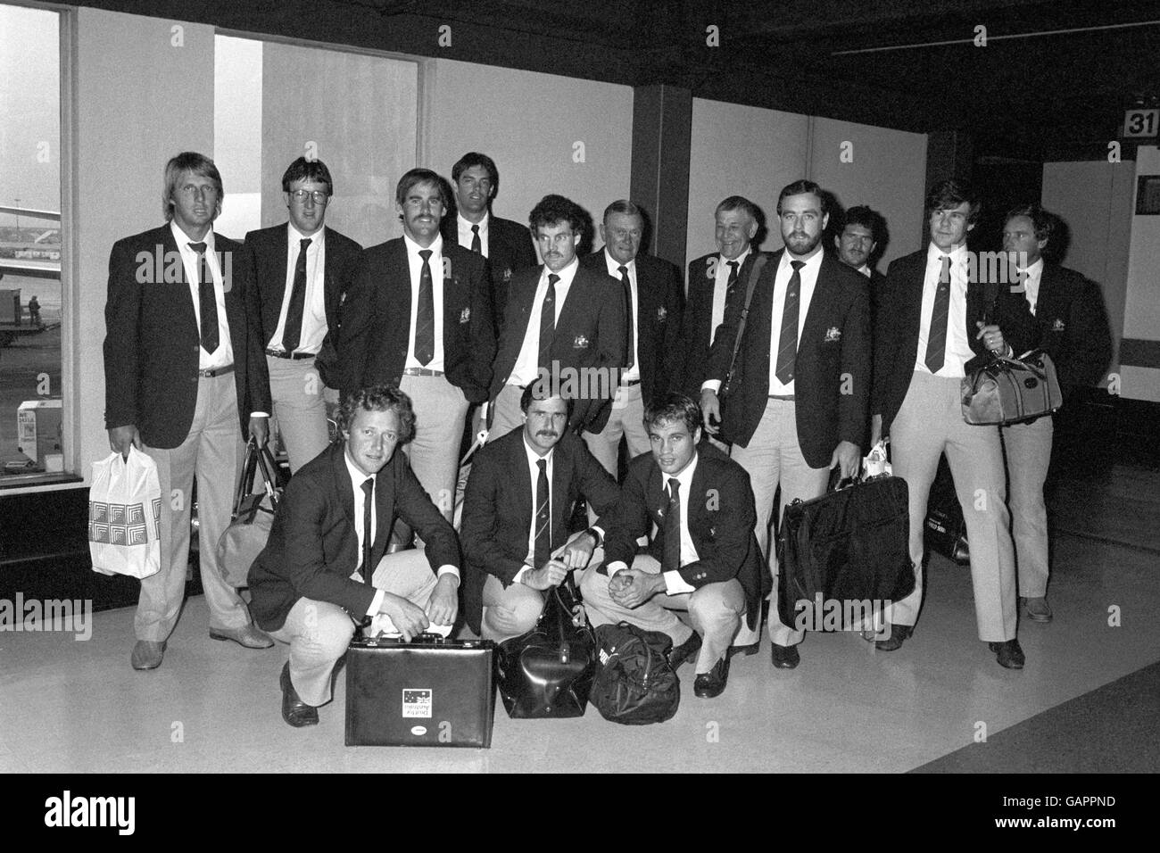 Graham yallop and kepler wessels back Black and White Stock Photos ...