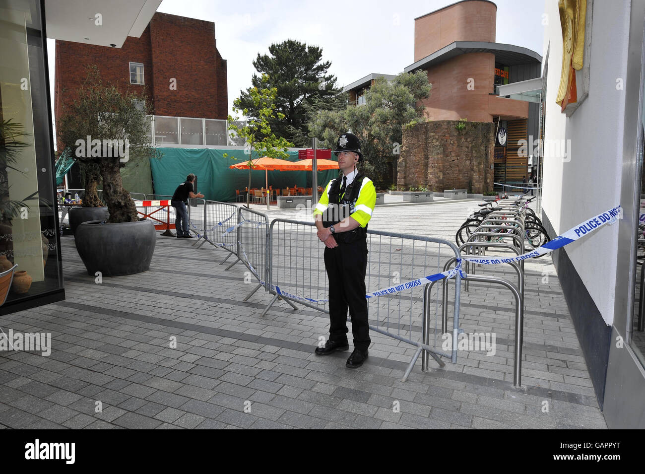 Police explosion tape hi-res stock photography and images - Alamy