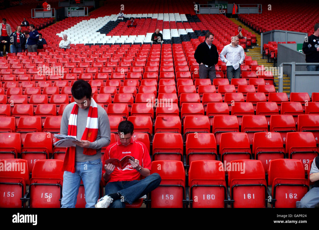 Soccer - FA Barclaycard Premiership - Liverpool v Fulham. The Kop stand ...