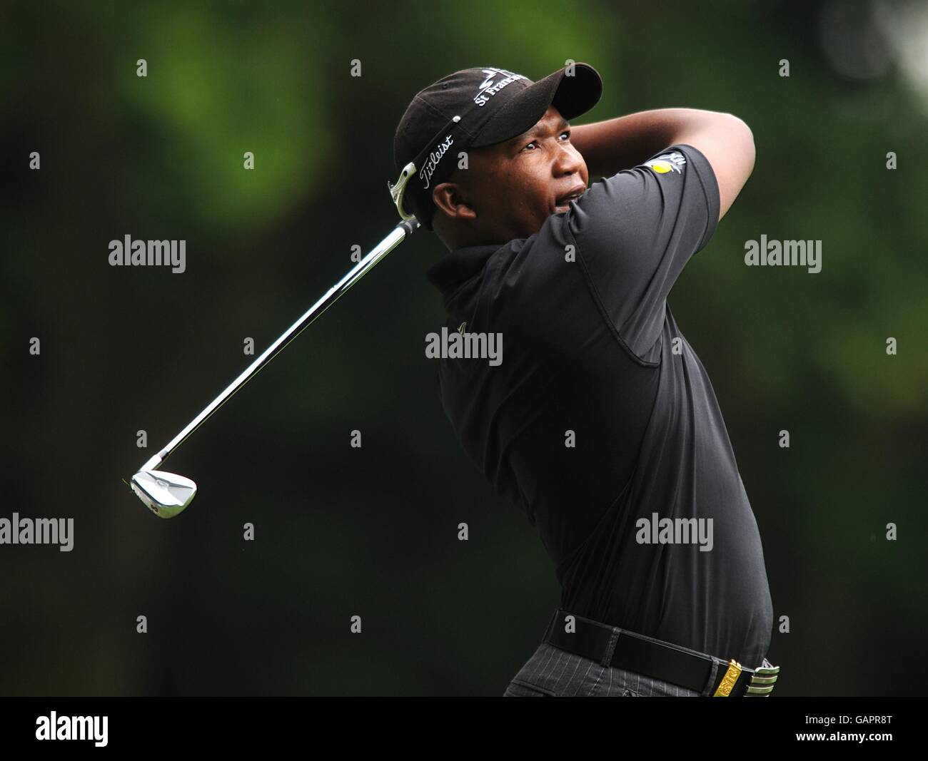 James Kamte in action at the BMW PGA Championship, Wentworth Stock ...