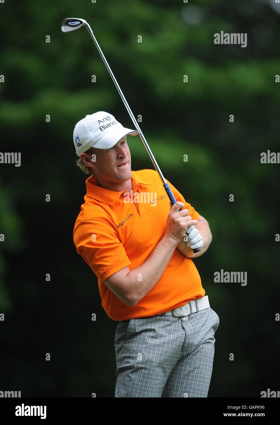 Jamie donaldson in action at the bmw pga championship hi-res stock ...