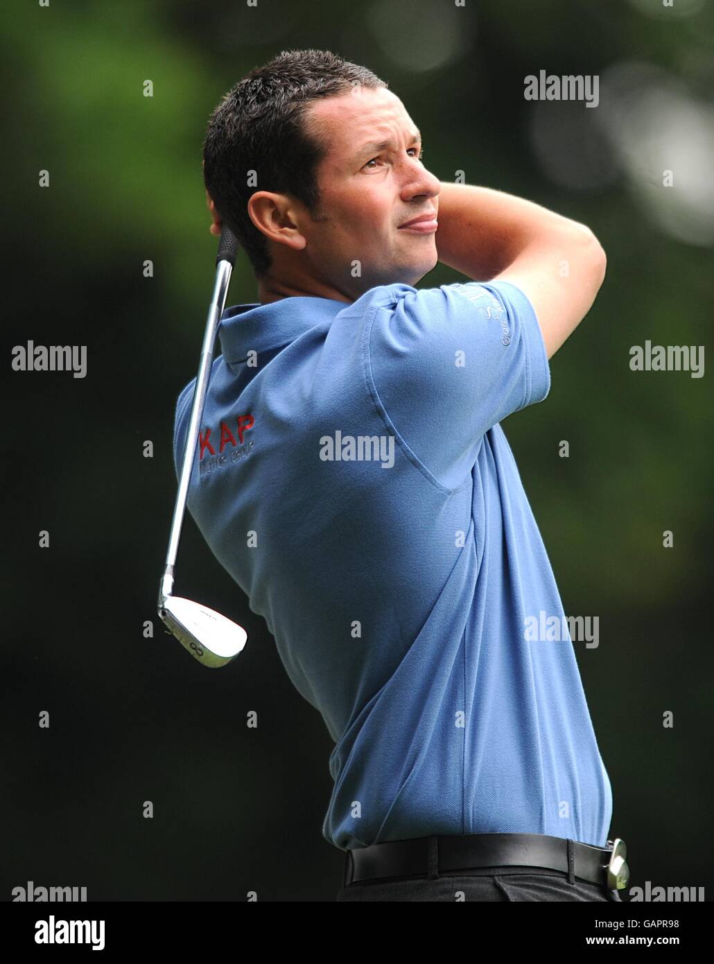 Anthony tarchetti in action at the bmw pga championship hi-res stock ...