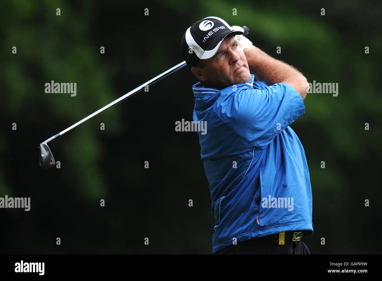 Thomas levet in action at the bmw pga championship hi-res stock ...