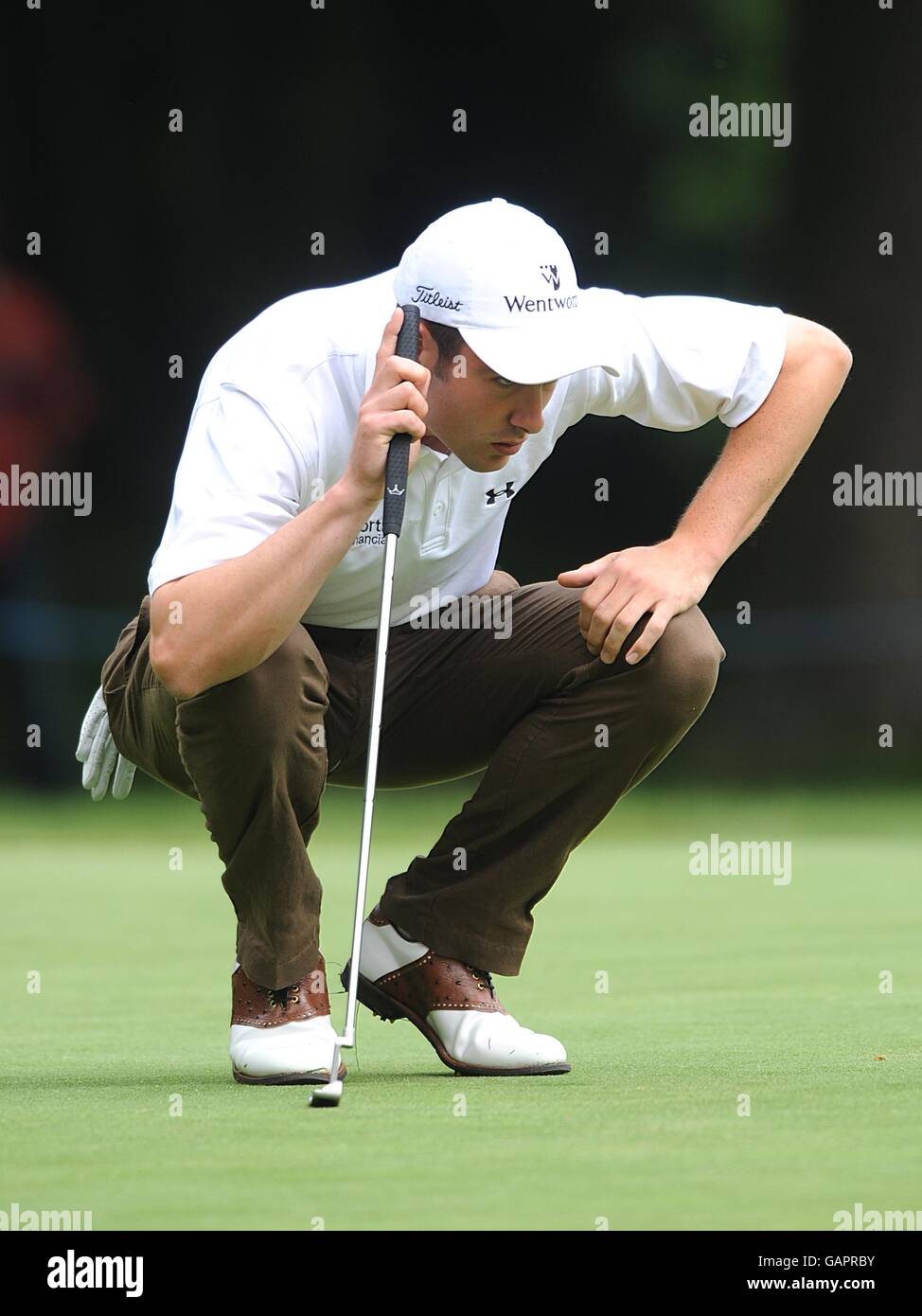 Ross Fisher in action at the BMW PGA Championship, Wentworth Stock ...