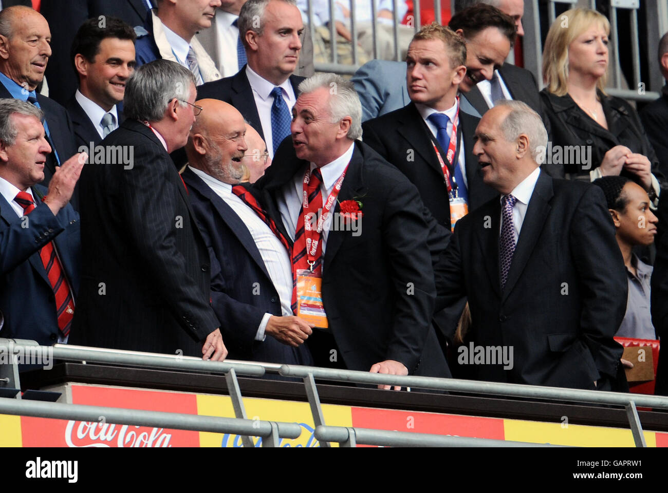 Doncaster rovers chairman john ryan celebrates promotion hi-res stock ...