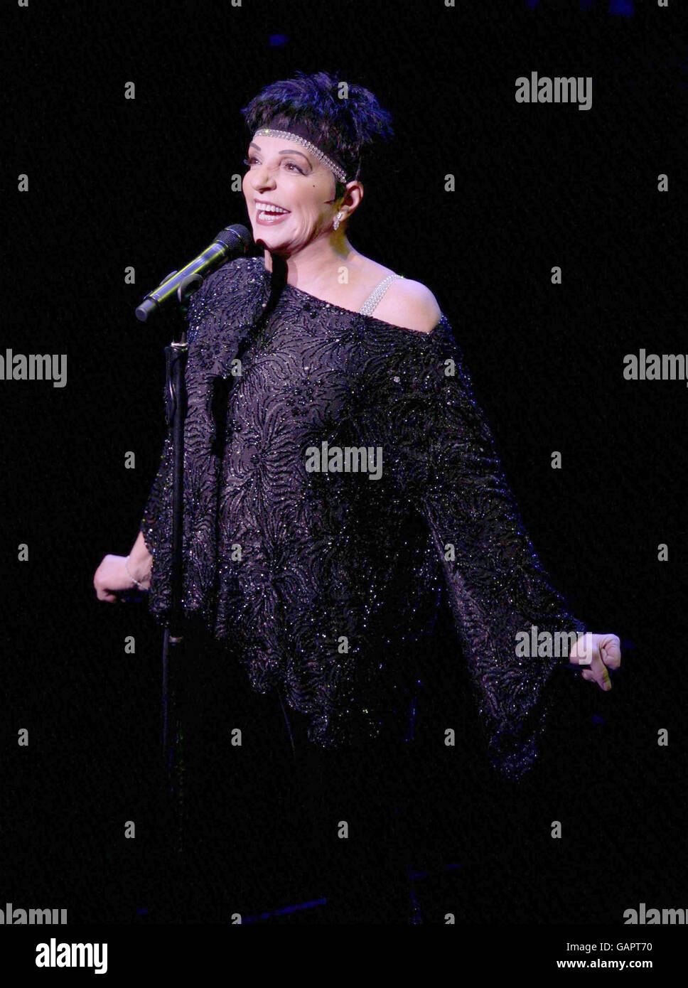 Liza Minnelli performs live in concert at the Coliseum in central ...