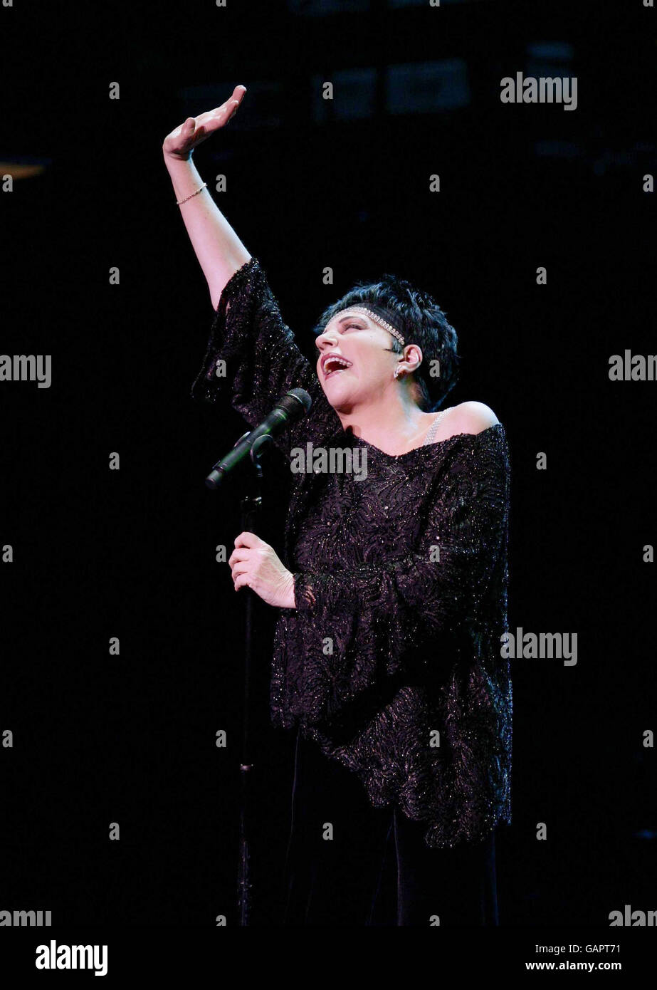 Liza Minnelli performs live in concert at the Coliseum in central ...